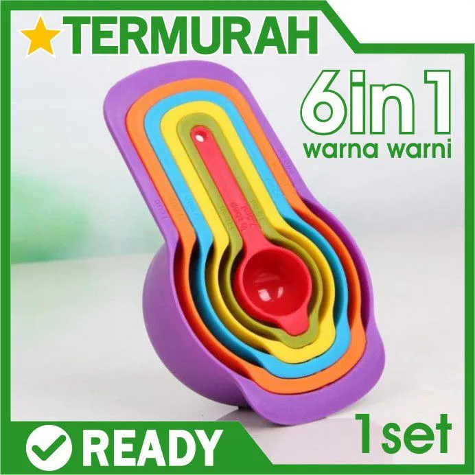 sendok takar besar 6 in 1 takaran tepung | Lazada Indonesia