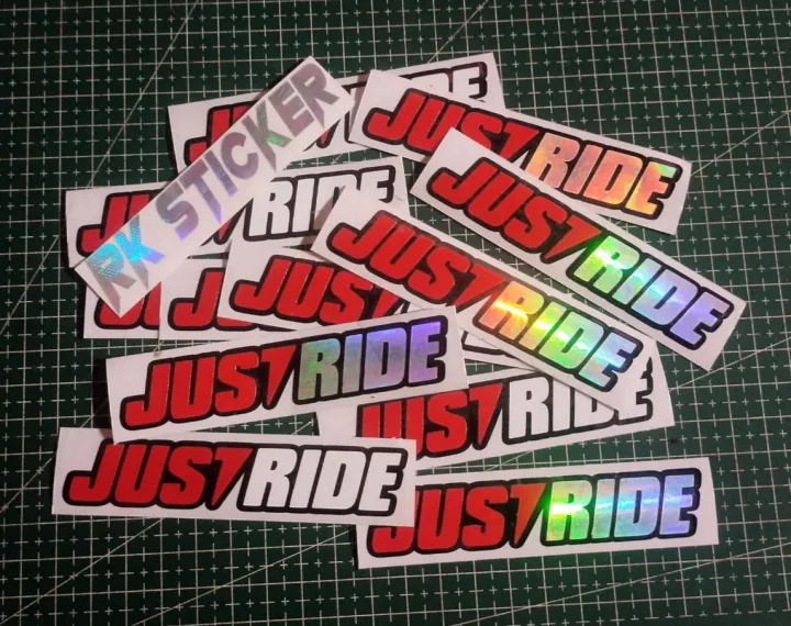 STICKER JUSTRIDE CUTTING STICKER VIRAL | Lazada Indonesia