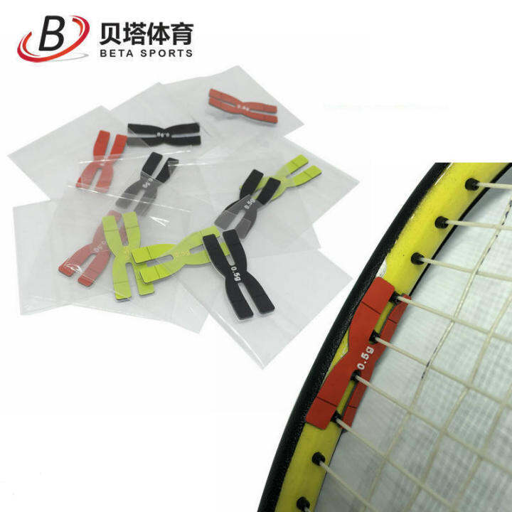 Powerti Badminton Racket Weighted Piece Shuttlecocks Balancing Sticker ...