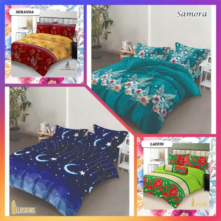 Sprei Illusions King 180 Miranda Laffin Samora Vena | Lazada Indonesia