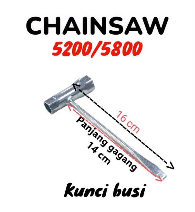 Kunci Busi 16 cm Chainsaw 5200 / 5800 Yusen | Lazada Indonesia