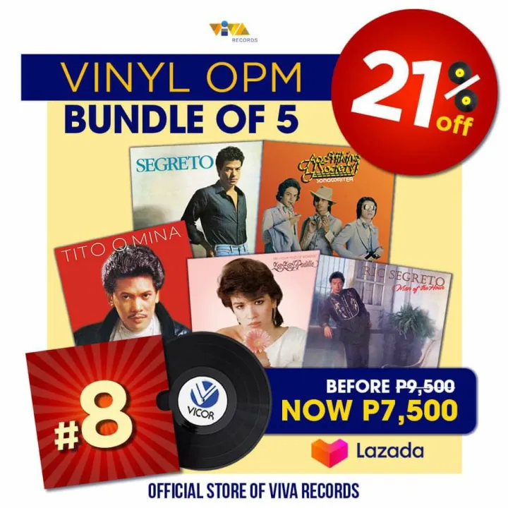 Classic Pinoy Pop Singers Vinyl Bundle BO5 #08 | Lazada PH