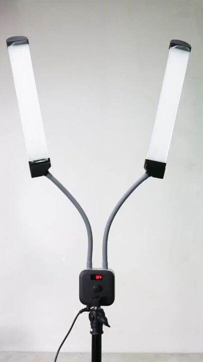 LED DOUBLE ARM LIGHT LF-Y500 ( ไฟไลฟ์สด ) พร้อมขาตั้งไฟ 2 เมตรและที่ติด ...