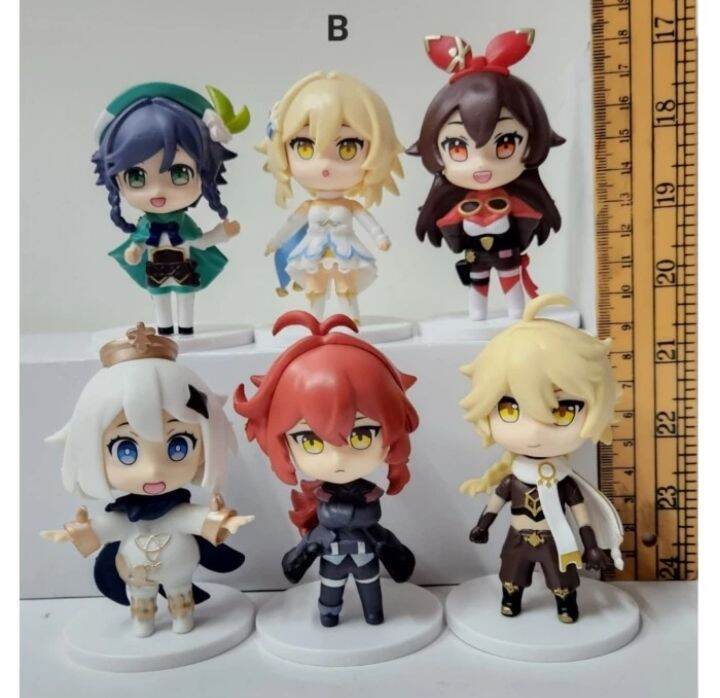 genshin impact action figure set 6pcs | Lazada Indonesia