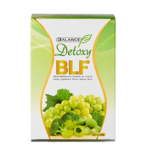 Balance F ไฟเบอร์ fiber ดีท็อกซ์ detox ผลิตภัณฑ์เสริมอาหาร BLF อาหารเสริม ล้างลำไส้ [1กล่อง15ซอง ...