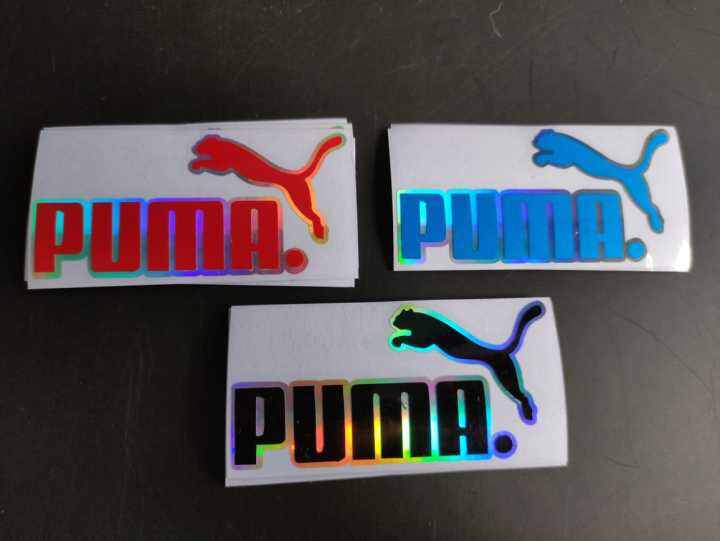 Sticker puma cutting 8cm stiker acesoris dan variasi motor mobil helm ...