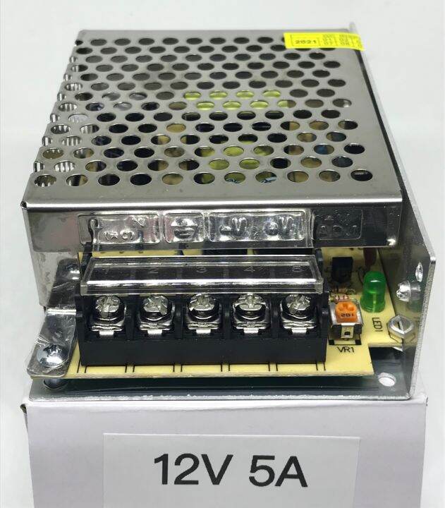 S-60-12 POWER SUPPLY 12V 5A INPUT:110/220VAC OUTPUT:12VDC 5A | Lazada.co.th