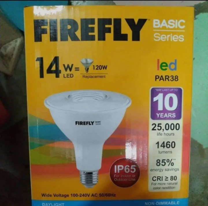 firefly led PAR38 light IP65, 14w, basic series :daylight & warmwhite! | Lazada PH