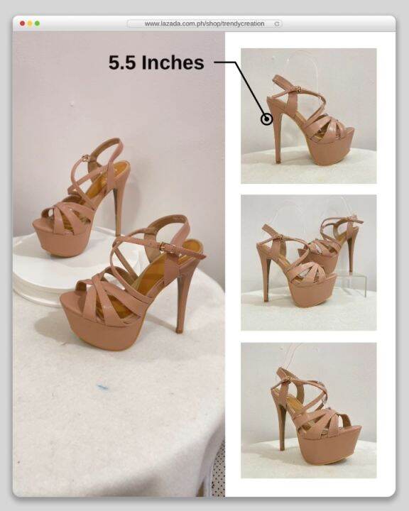 TC Pageant-Worthy Stiletto High Heels 5.5 inches high heels | Lazada PH
