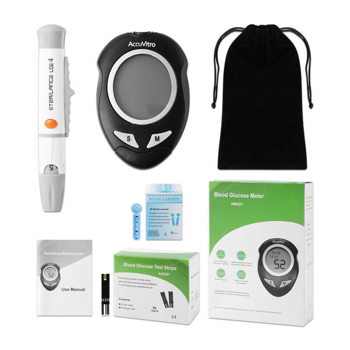 Salorie Safe-Accu Blood Glucose Monitor Kit with 50 Test Strips ...