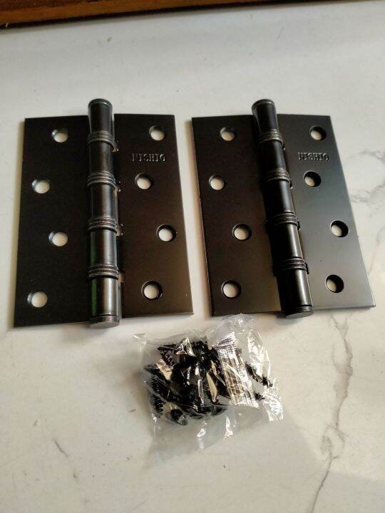 engsel pintu hitam 4 inchi engsel tebal 4" hitam engsel pintu panel ...