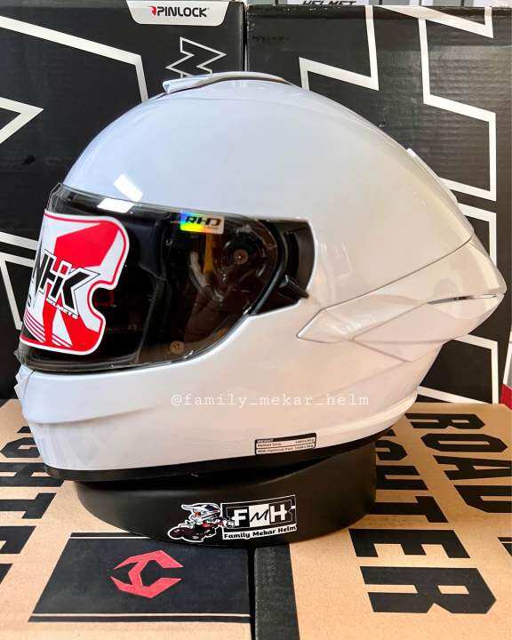 HELM NHK MARK 1 DOUBLE VISOR WARNA PUTIH HELM FULL FACE ORIGINAL NHK ...