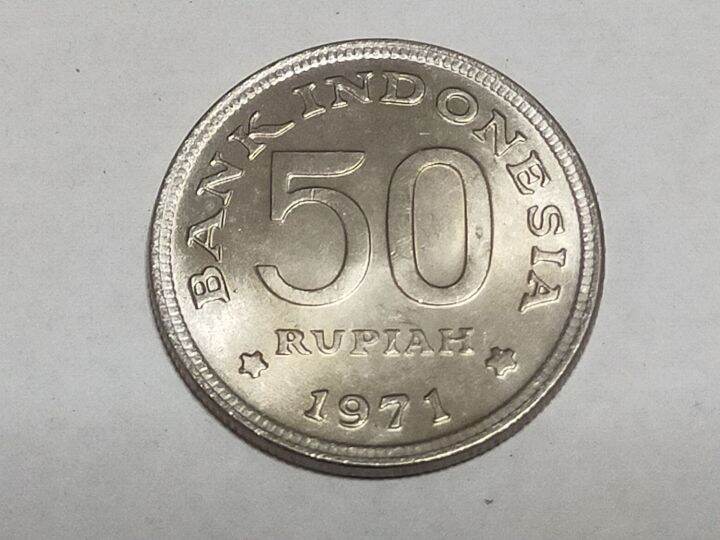 50 rupiah Indonesia 1971 coin bird syiling | Lazada