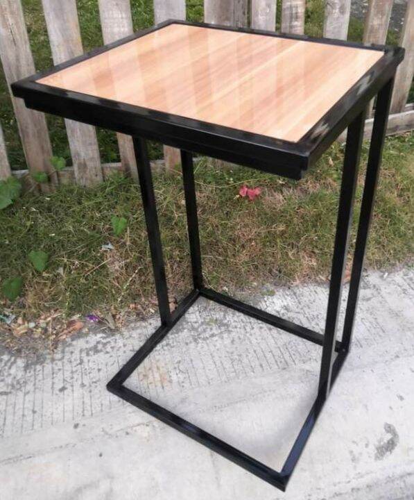 Side Table-Tubular Metal Frame/Stylish Tile Top (High Quality Paint ...