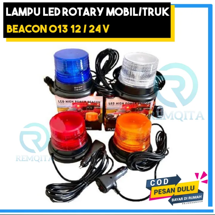 Lampu Led Rotary Mobil/Truk Beacon 013 12-24v Lampu Rotary 12 / 24 Volt ...