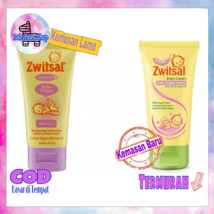 Zwitsal Baby Cream Extra Care Zinc 50 ml | Lazada Indonesia