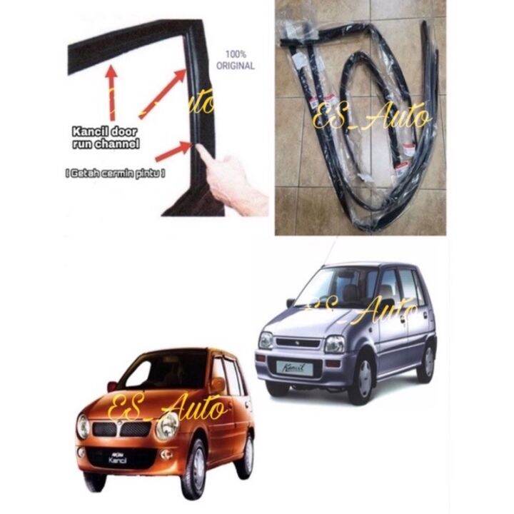 *ORIGINAL PERODUA KANCIL GETAH TINGKAP/ DOOR GLASS RUN CHANNEL RUBBER ...