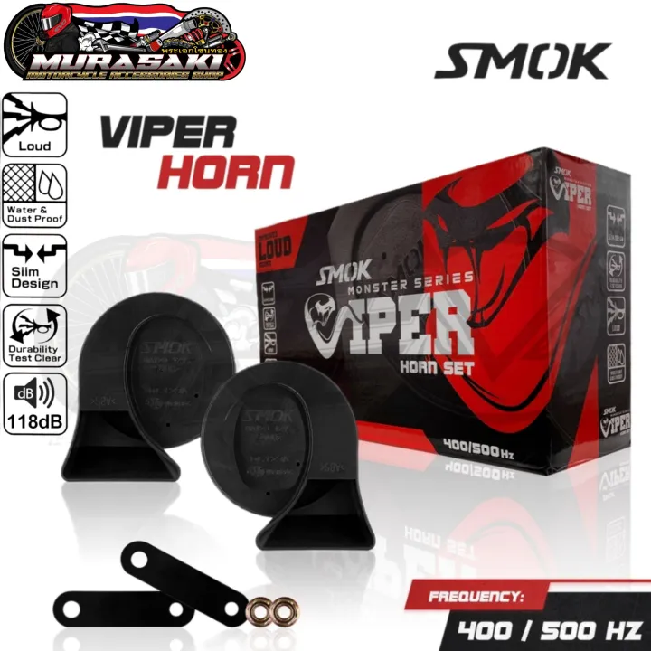 Original Viper Dual Horn Monster Series / OTO Style Horn 12v 400Hz ...
