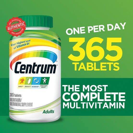 Centrum Adults Multivitamin, 365 Tablets (ฝาขาว)สำหรับทุกช่วงอายุ ...