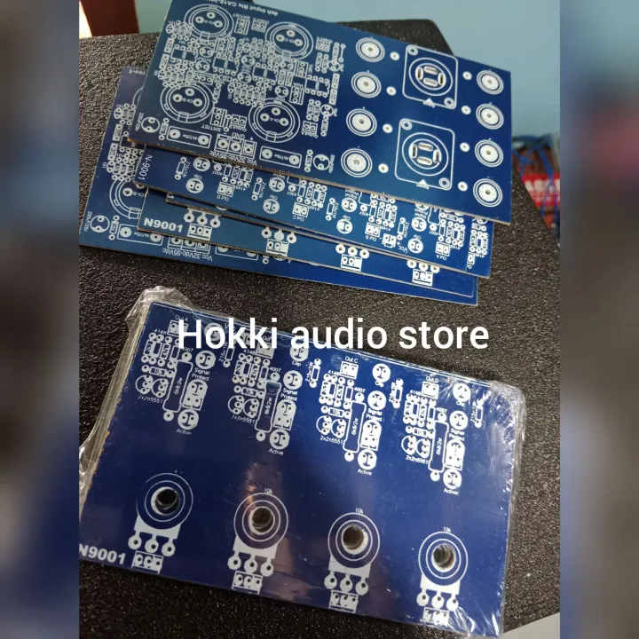 PCB panel depan belakang bok N9001 4chanel pcb kit panel box power amplifier tipe N9001 4ch ...
