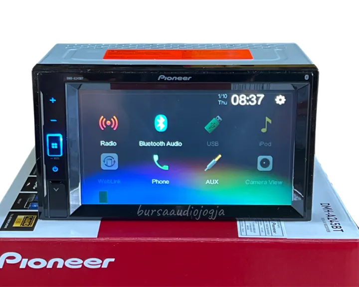 Pioneer DMH-A245BT Head Unit Double Din DMH A245 BT Tape Audio Mobil Mirorlink MP4 Ready ...