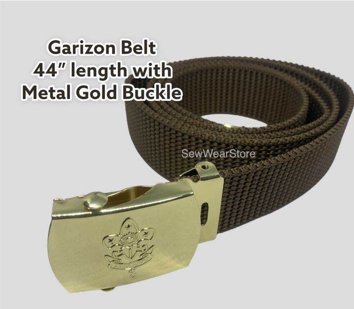 (Orig) Garizon Belt 44” / Metal Buckel with Logo | Lazada PH