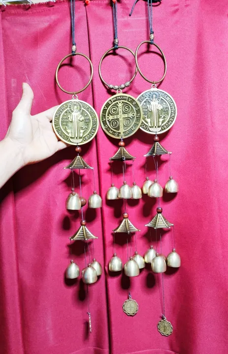 St. Benedict Double Level Wind Chimes for Protection Against Evil ...