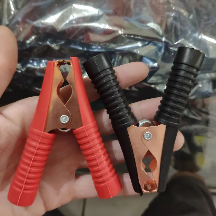 (1 set) JEPIT AKI BUAYA 10CM 100A BODY TEBAL. CLAMP BUAYA 10 CM 100 ...