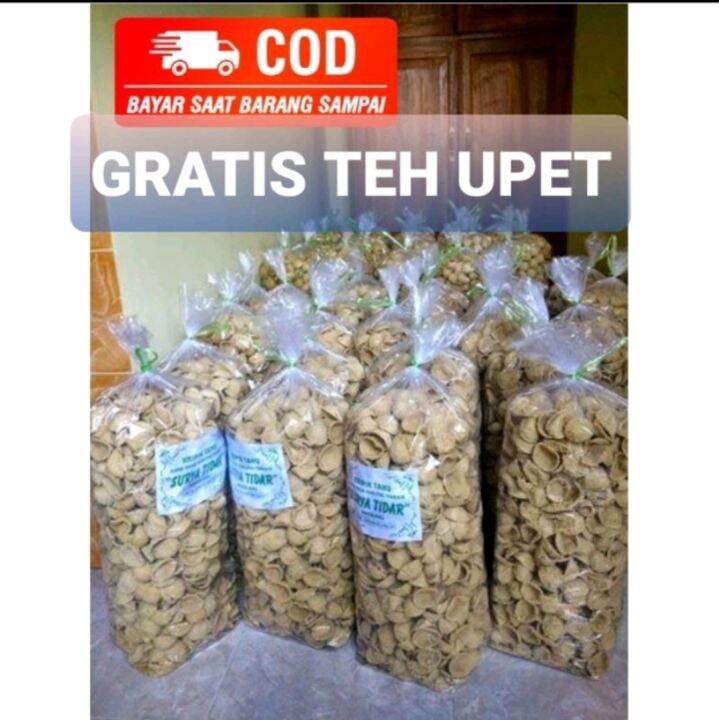 KERIPIK/ KRIPIK TAHU BULAT/ TAHU WALIK 250gram GRATIS TEH UPET KHAS ...