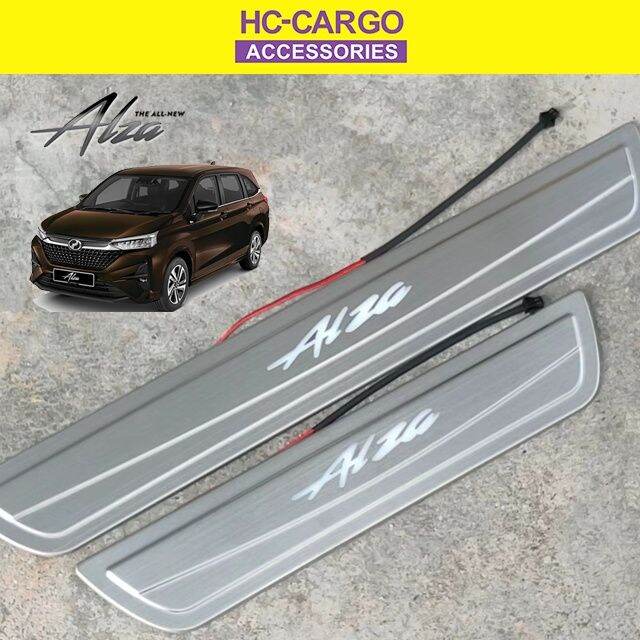 Vemart Perodua alza new 2022 door sill plate side step with led new ...