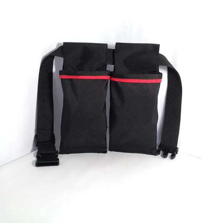 2 POCKETS Seperate With Red Lining Bussing Belt /Janitorial Belt Bag ...