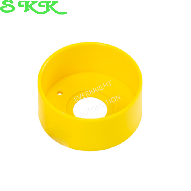 Emergency Stop Push Button Yellow Round Protective Cover Guard Ring for ...