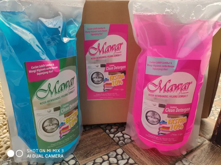 Detergent Cair Mawar Super Clean Kemasan Botol 1L Original | Lazada ...