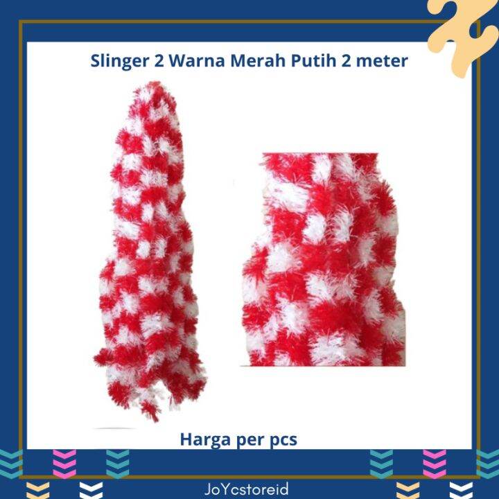 Rumbai Slinger Merah Putih 2Warna | Dekorasi Agustusan | Hiasan 17 ...