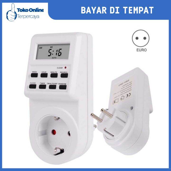 COD Stop Kontak Digital Timer Switch 230V - TM516 | Lazada Indonesia COD Stop Kontak Digital Timer Switch 230V - TM516 | Lazada Indonesia