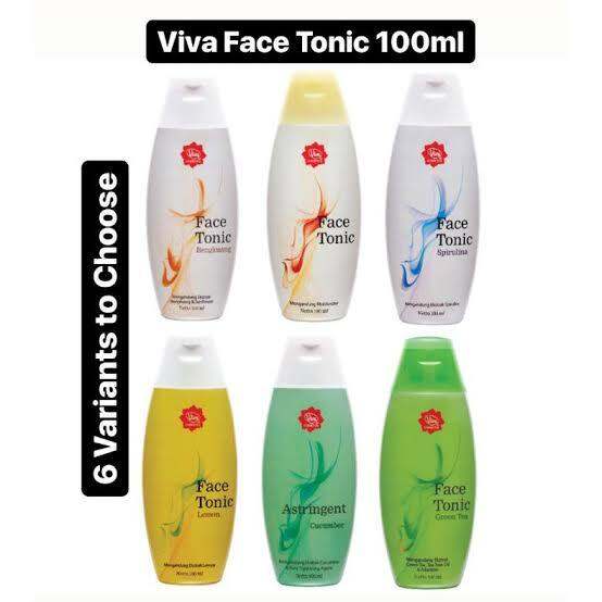 VIVA FACE TONIC 100ML & VIVA ASTRINGENT 100ML - TONER WAJAH VIVA ...