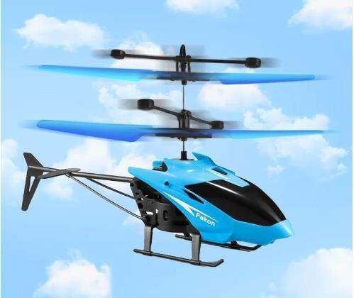 Hand Sensor Induction Fun Mini RC Aircraft Helicopter Kids Flying Toy ...