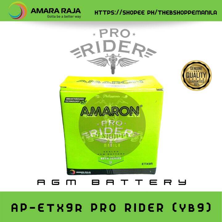 X9R Amaron Motorcycle Battery (AGM) (YB9-B/12N9-4B1) | Lazada PH