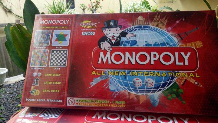 Permainan Monopoly 4 in 1 (Monopoly, Halma, Ular Tangga, Catur ...