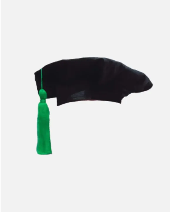 Masteral / Doctorate Graduation Beret Cap with Green Tussel | Lazada PH