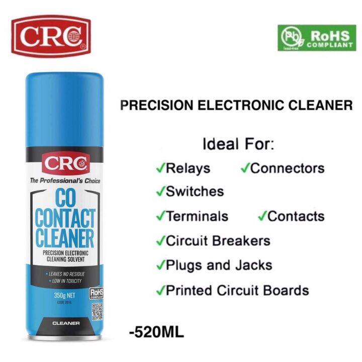 ELECTRONIC & ELETRICAL CRC CO CONTACT CLEANER - 520ML Original Quality ...