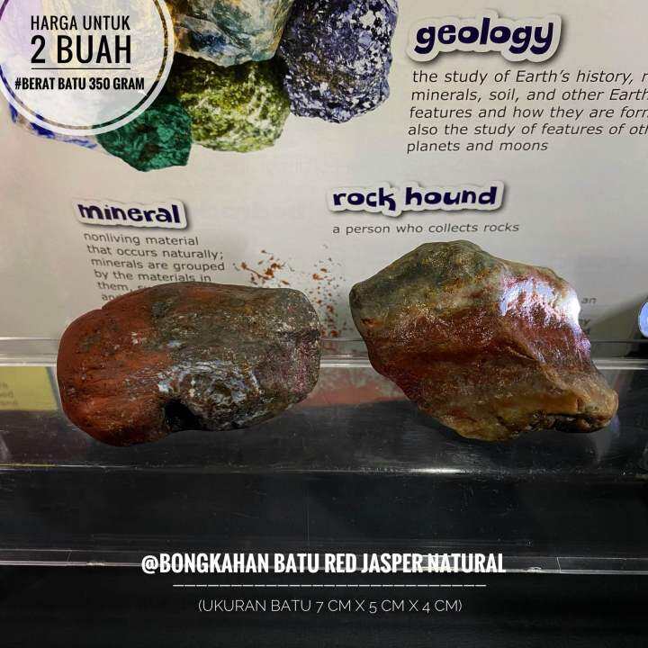 Batu Red Jesper Natural L19 atau Bongkahan Jasper Merah atau Batu ...