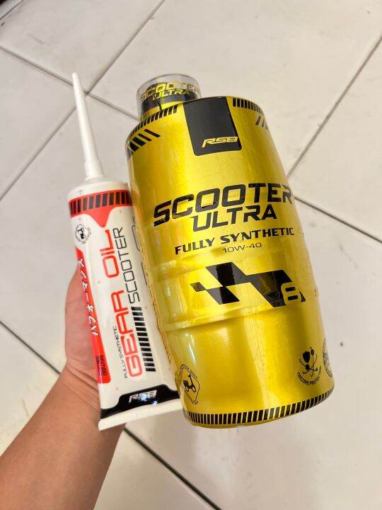 RS8 SCOOTER ULTRA 10W40 FULLY SYNTHETIC 800ML/1L / RS8 GEAR OIL 80W90 ...
