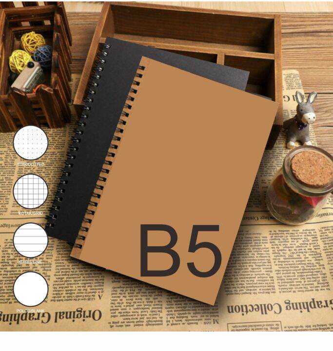 Buku Notebook B5 Brown Paper Buku Catatan Harian Notebook B5 Journal ...