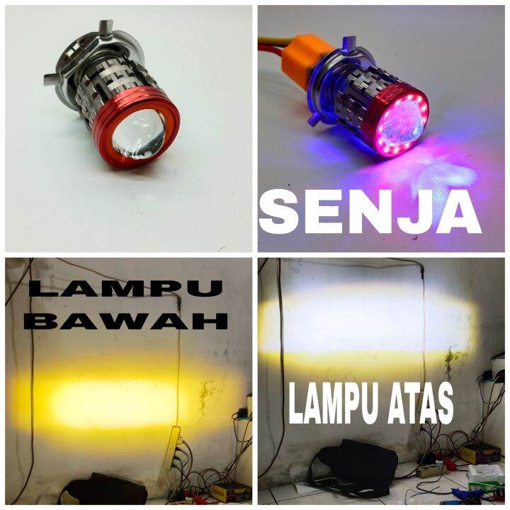 BOHLAM LED H4 LASER HI LOO 26 WATT STEEL GUN LASER | Lazada Indonesia