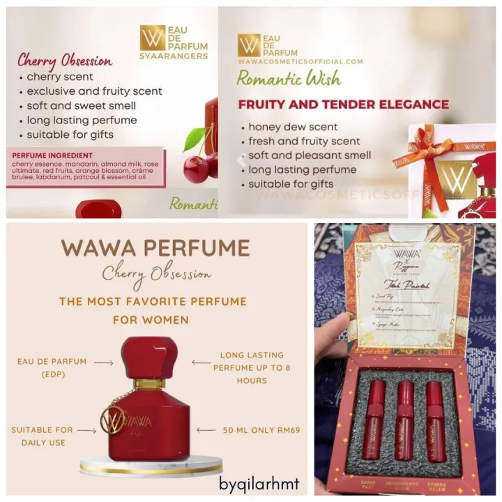 Wawa Perfume Cherry Honewdew Wawa x Rozyana 3 in 1 | Lazada