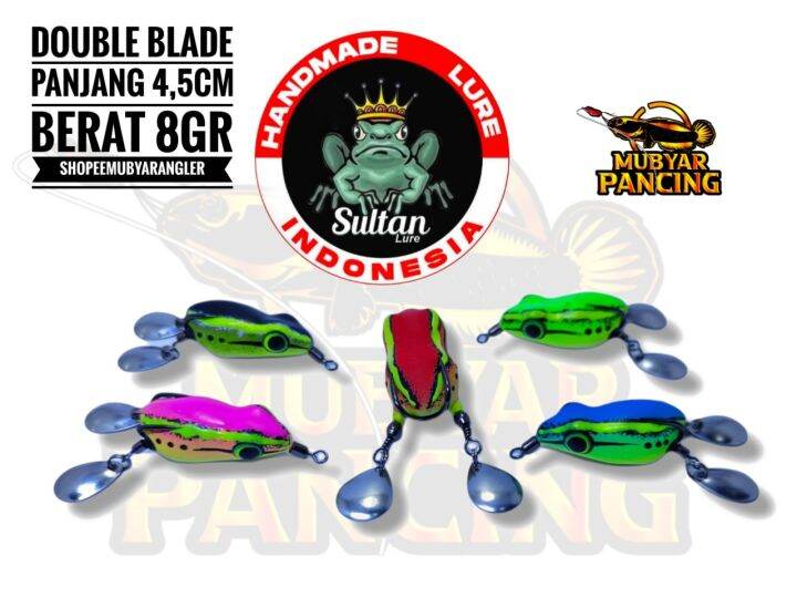 Soft Frog Double Blade 4,5cm Sultan Lure Umpan Casting Gabus | Lazada Indonesia