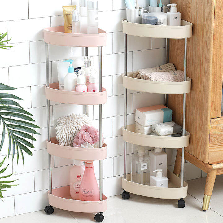 Punch-free Plastic Kitchen Corner Toilet Triangle Storage Rack + Corner ...