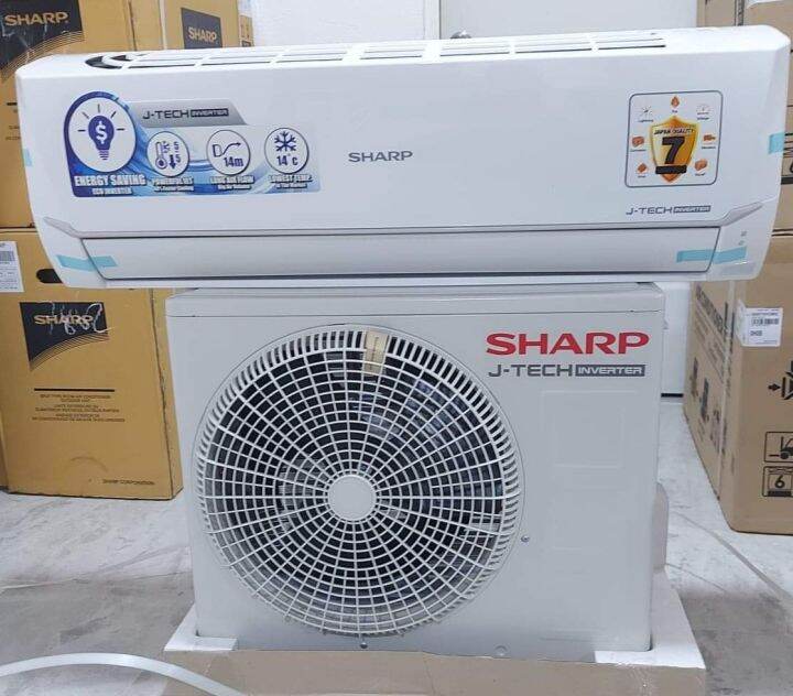 2.0HP SHARP J TECH INVERTER WALL MOUNTED SPLIT TYPE AIRCONDITIONER ...