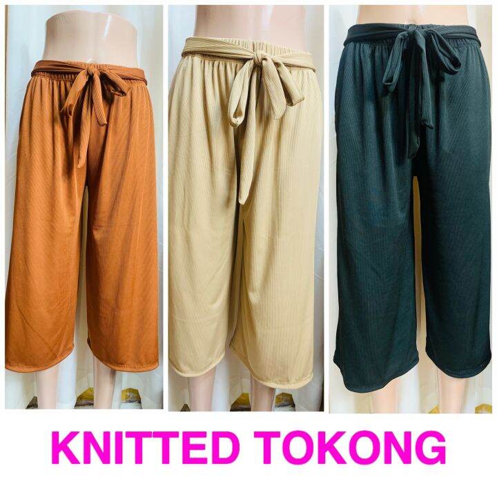 TOKONG KNITTED for Women / Wide leg tokong | Lazada PH